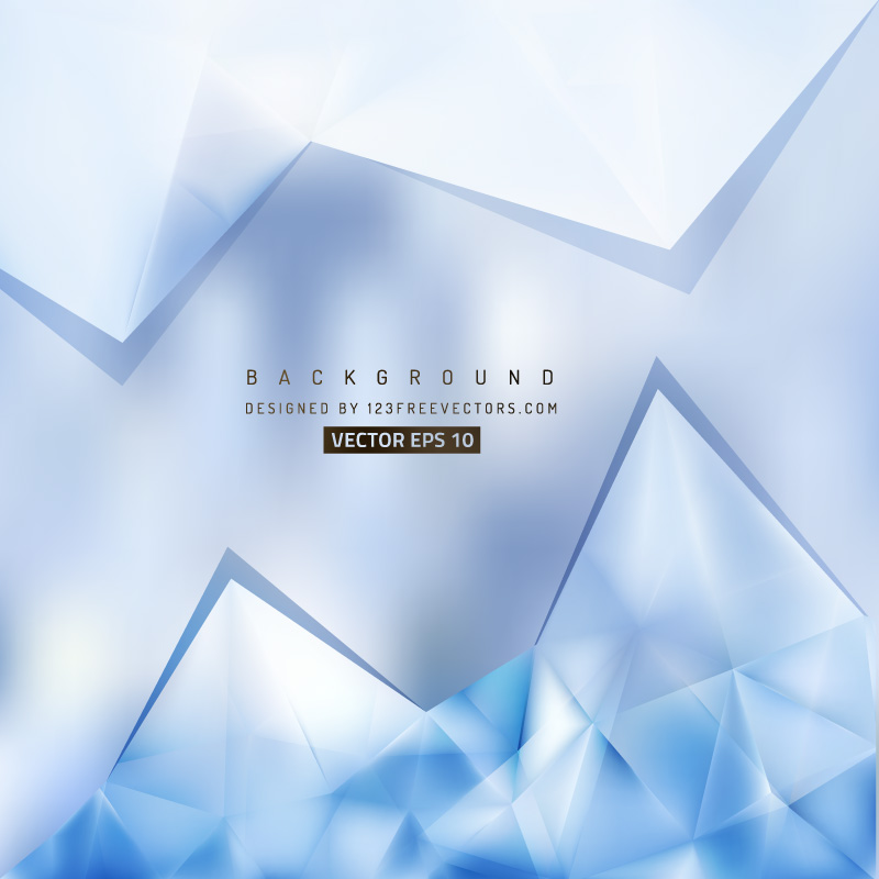 Abstract Light Blue Triangle Polygonal Background