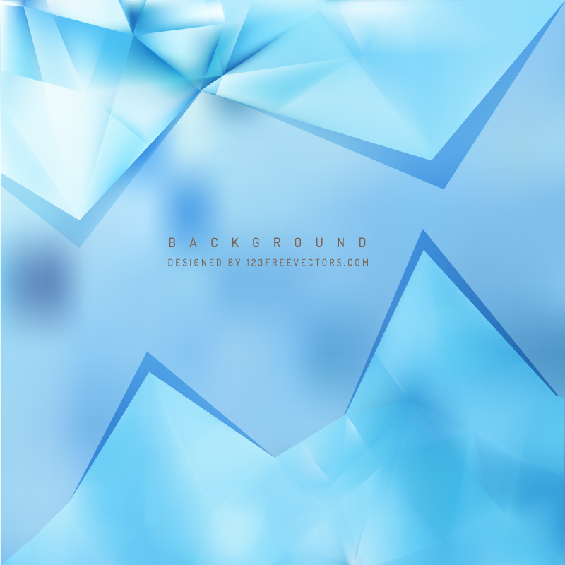 Light Blue Geometric Triangle Background Template