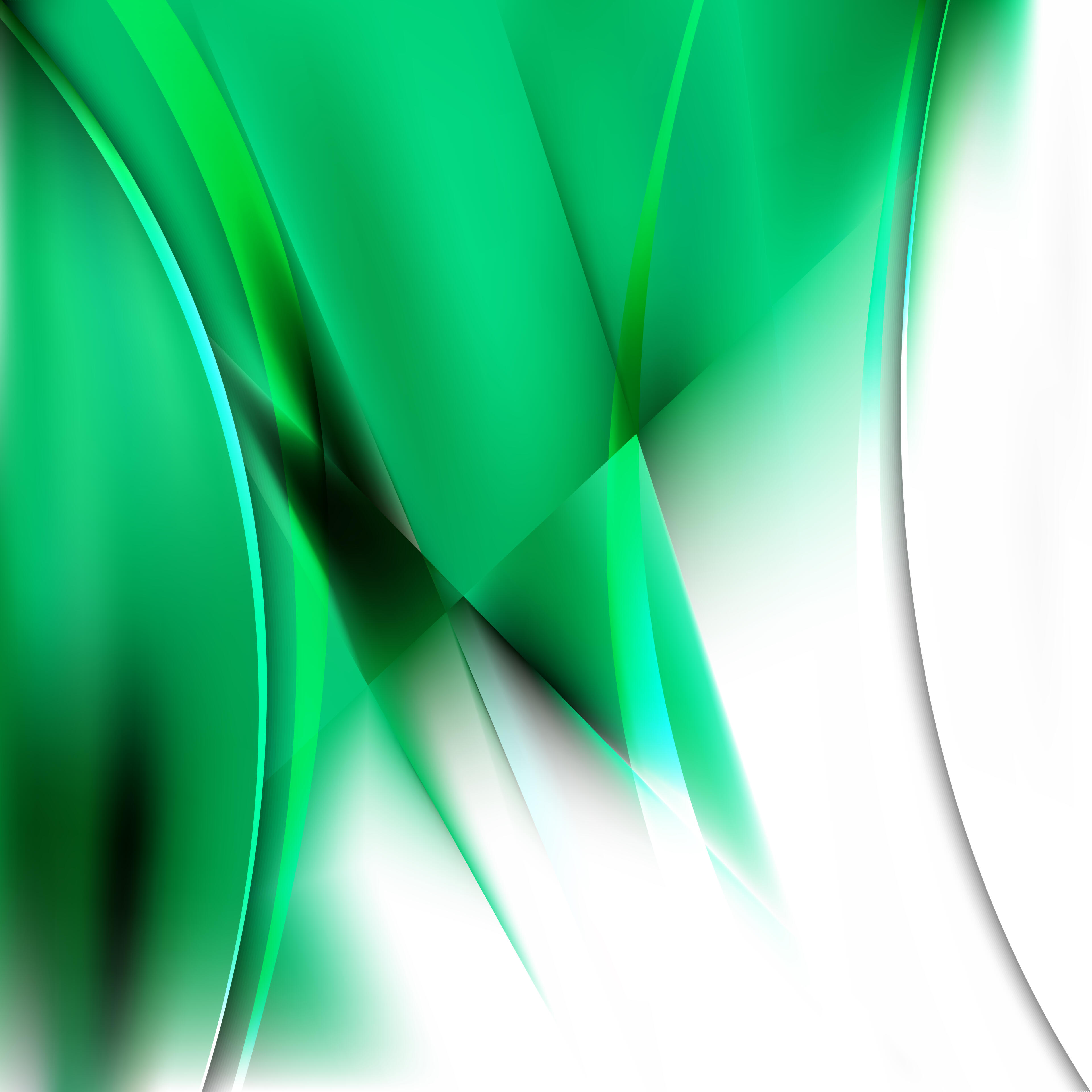 Free Download Abstract Green and White Graphic Background