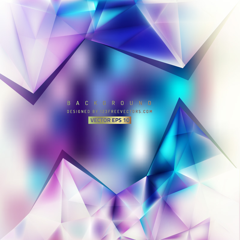 Abstract Colorful Triangular Background Design