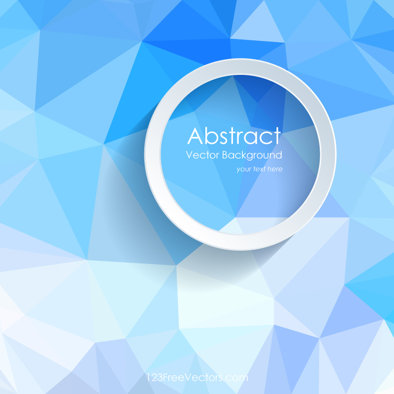Light Blue Polygonal Abstract Background