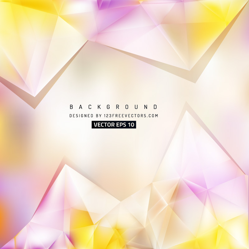 Abstract Light Color Geometric Triangle Background Design
