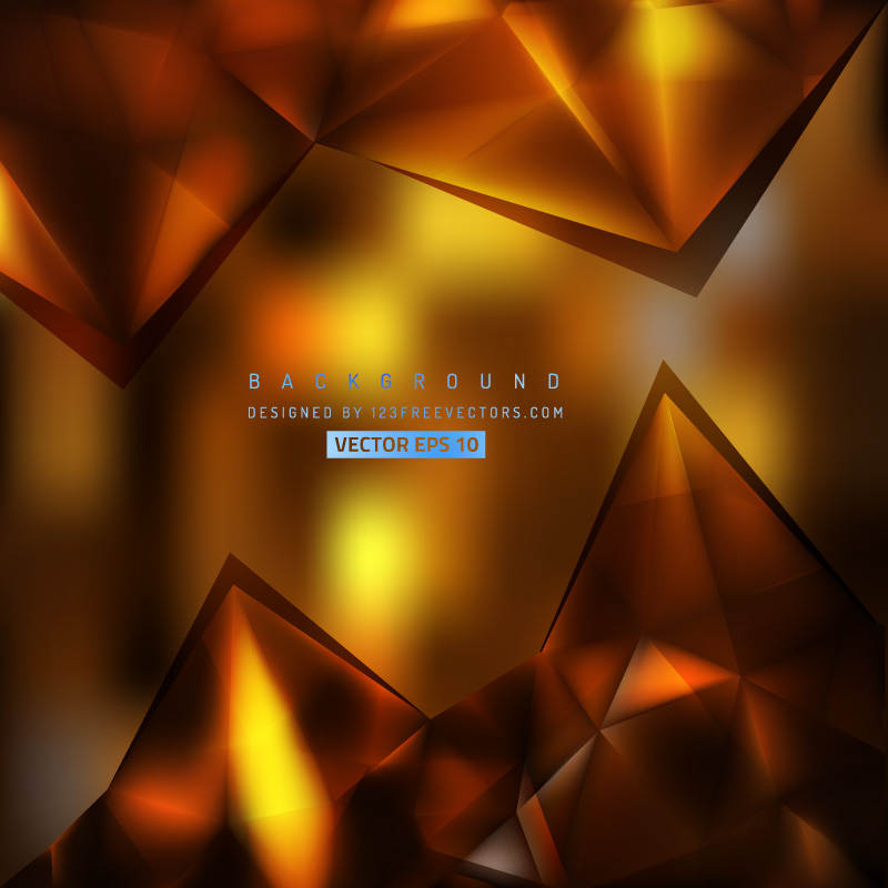 Dark Orange Triangular Background