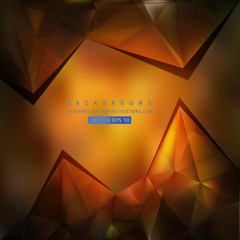 Abstract Dark Orange Polygonal Triangular Background Abstract Dark Orange Polygonal Triangular Background