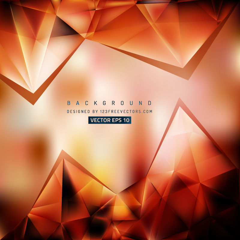 Abstract Dark Orange Polygonal Triangular Background Design Abstract Dark Orange Polygonal Triangular Background Design