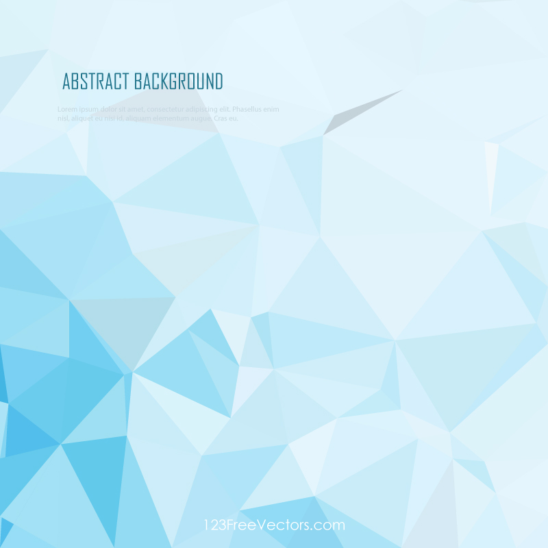 Light Blue Abstract Low Poly Background Graphics