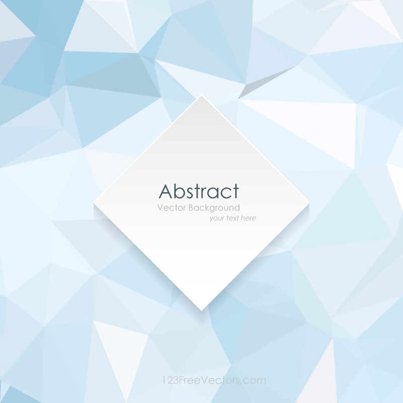 Light Blue Abstract Polygonal Triangular Background Design