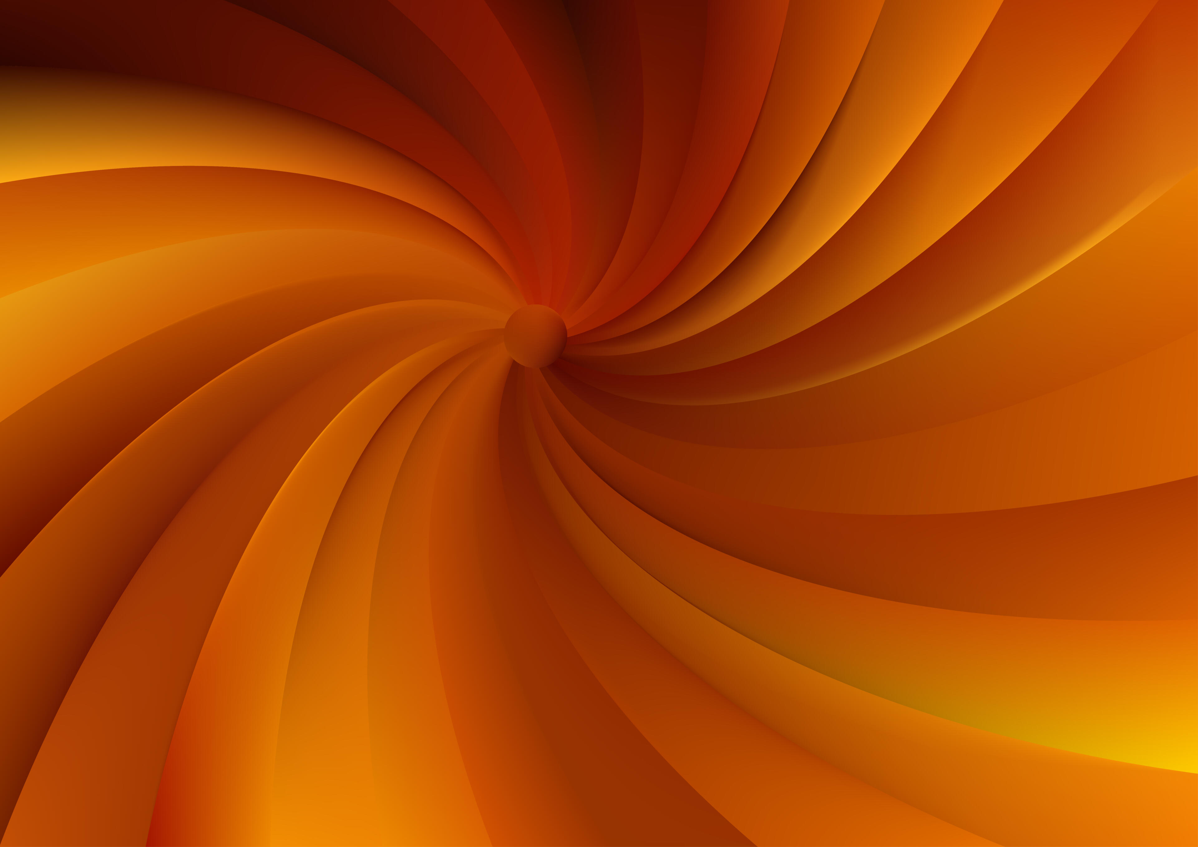 Orange and White Spiral Background
