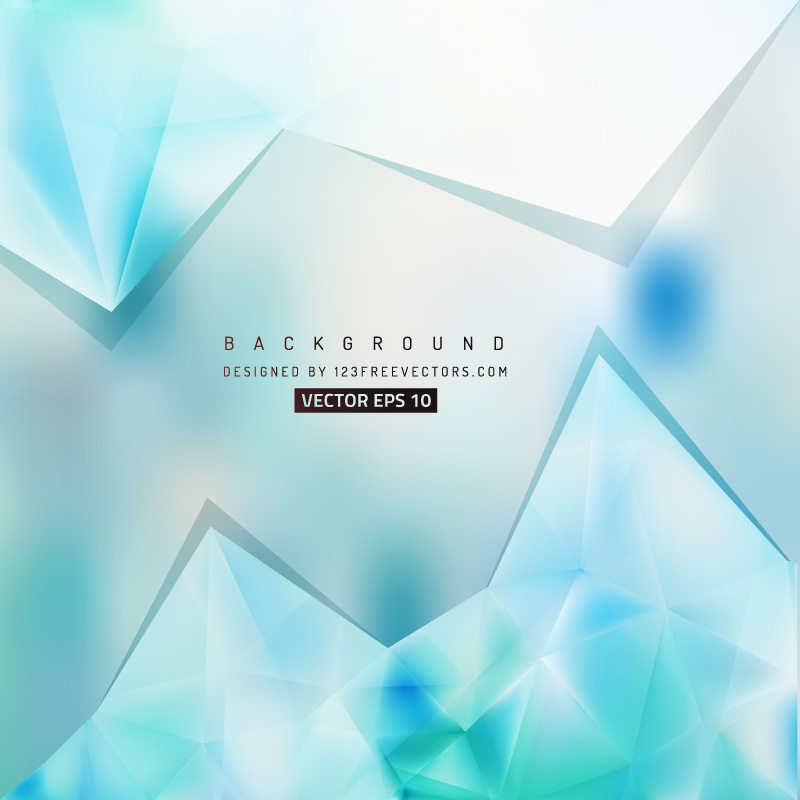 Light Turquoise Polygonal Triangular Background