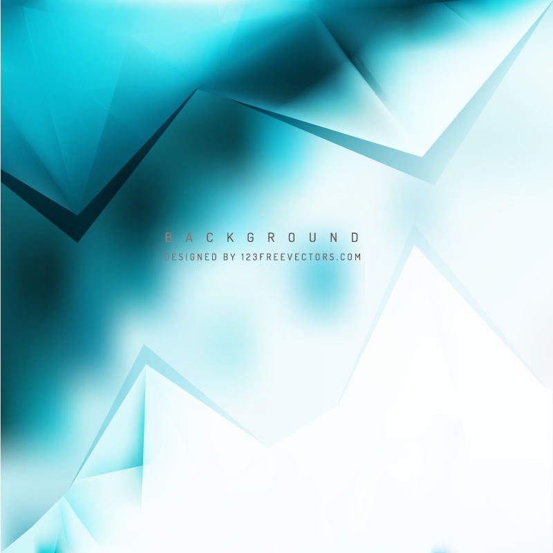 Abstract Turquoise Triangle Polygonal Background Template
