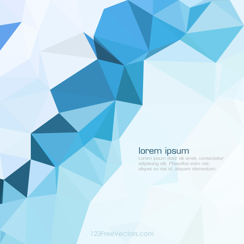 Polygonal Light Blue Background Clip Art