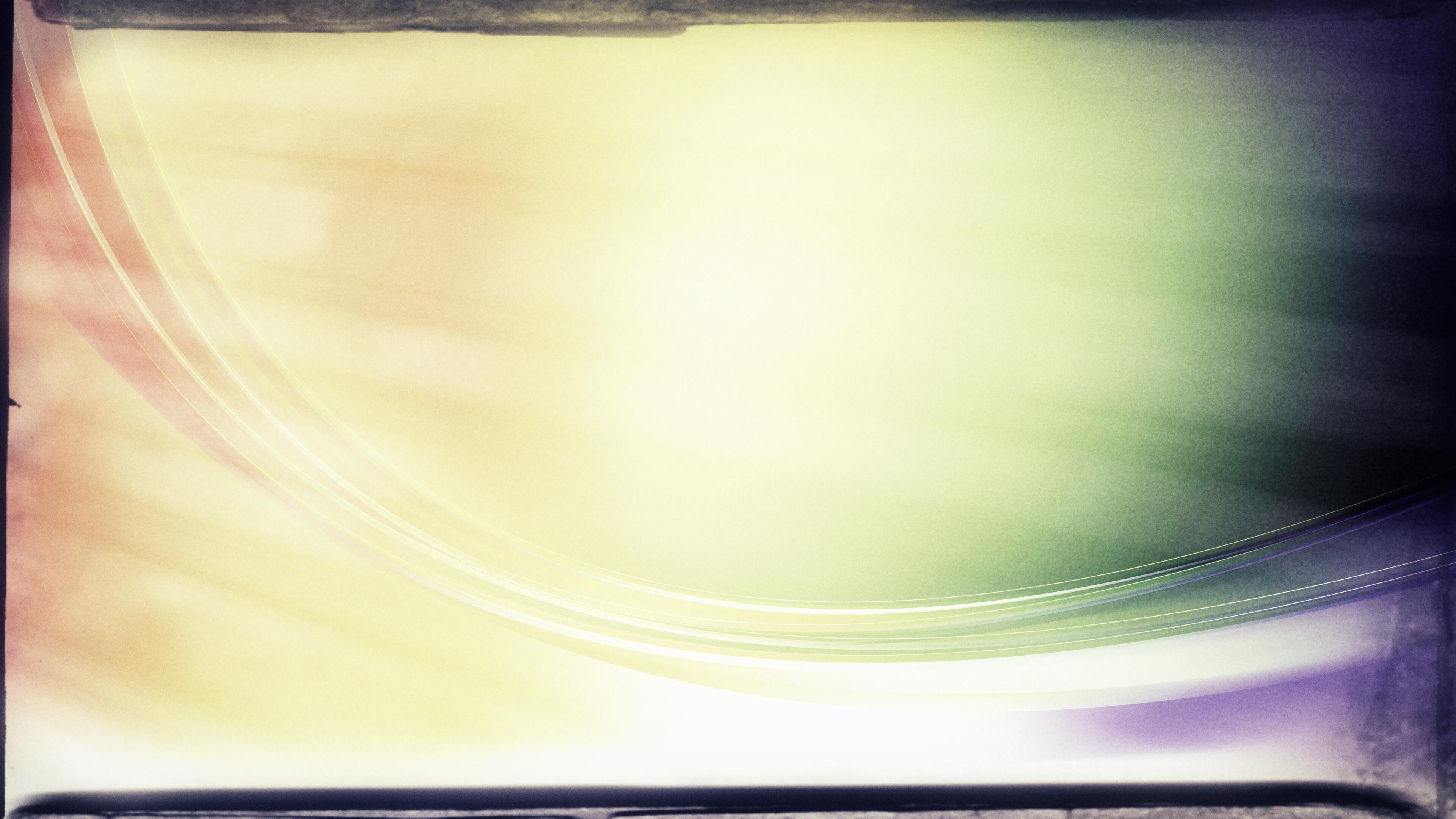 Free Orange Purple and Green Wave Background Template Image