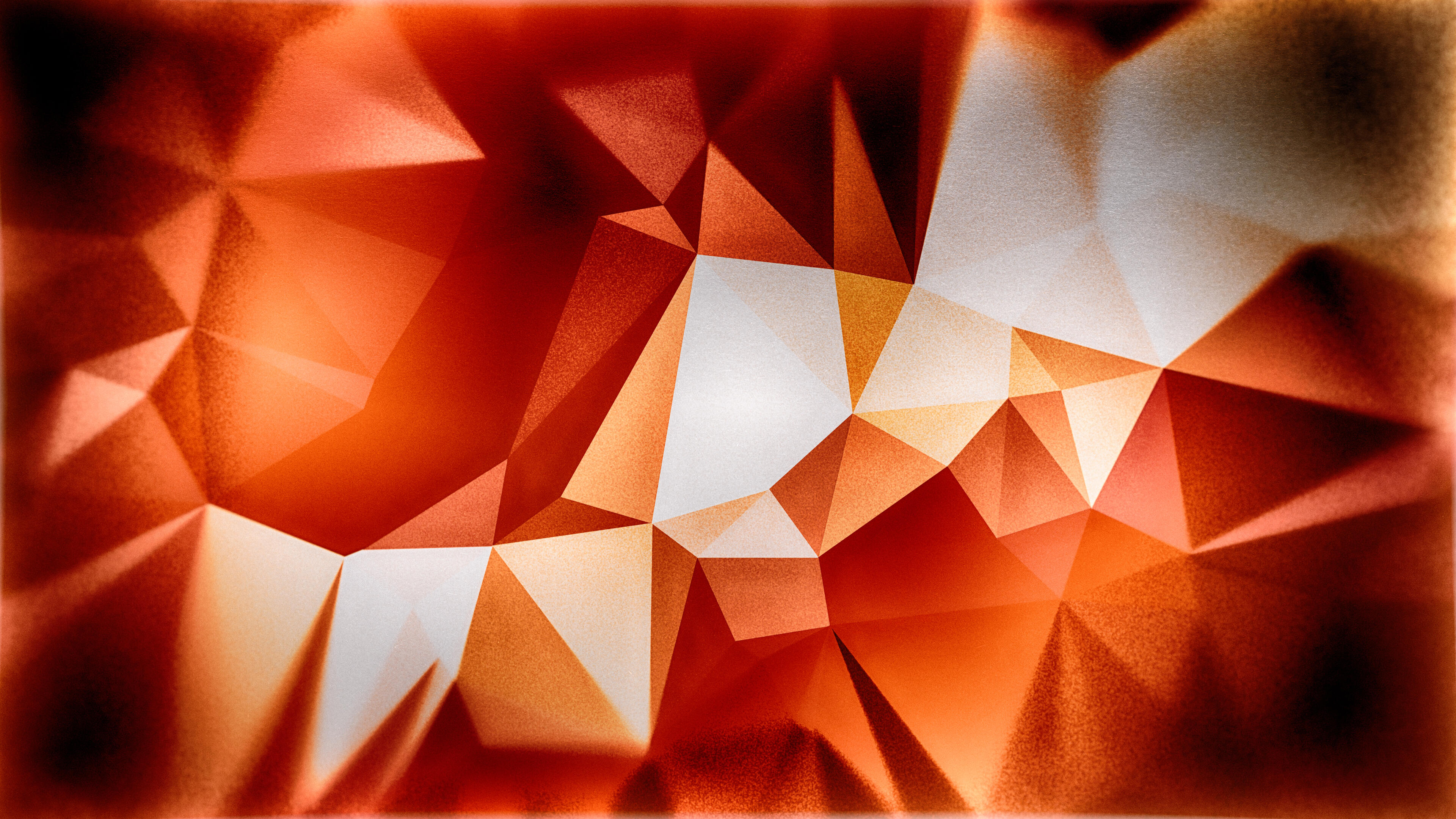 Free Download Abstract Geometric Pattern in Orange Tones