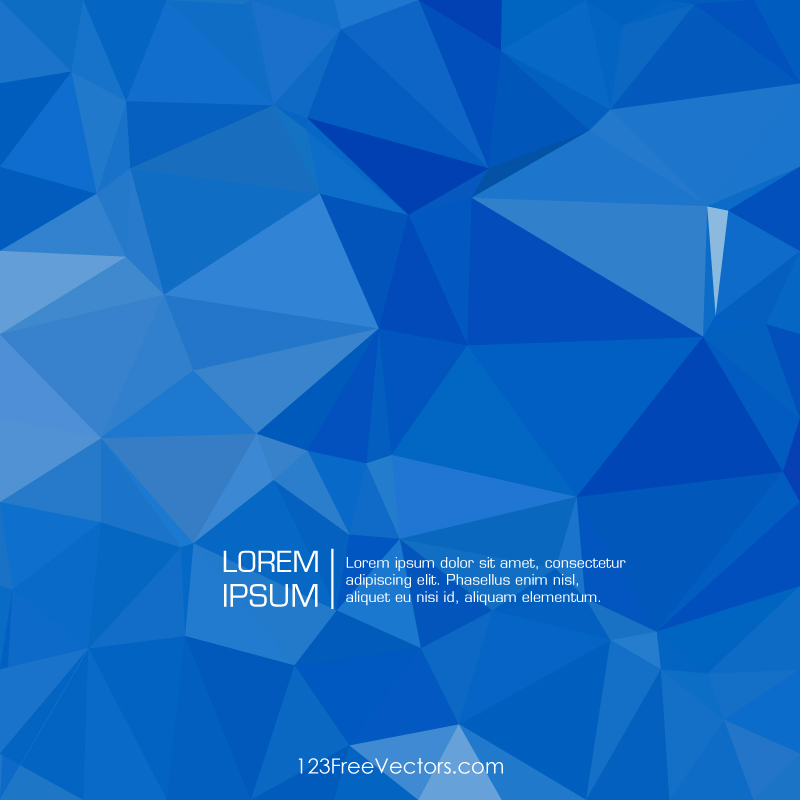 Dark Blue Polygonal Triangular Background Graphics