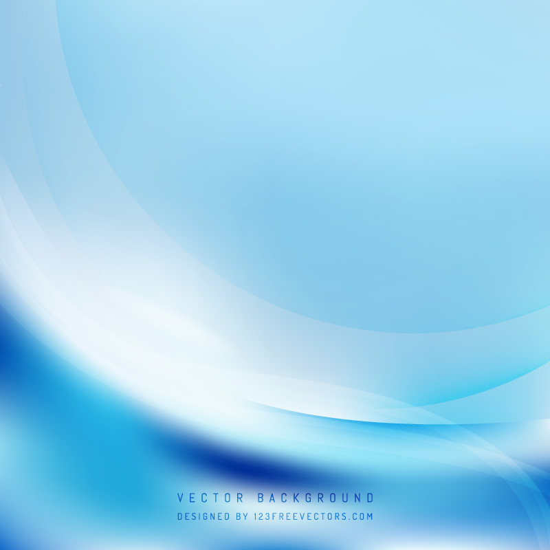 Abstract Blue Wave Background Template