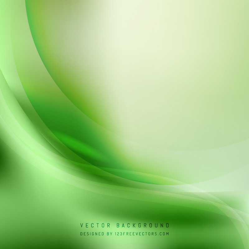 Abstract Green Wave Background Template