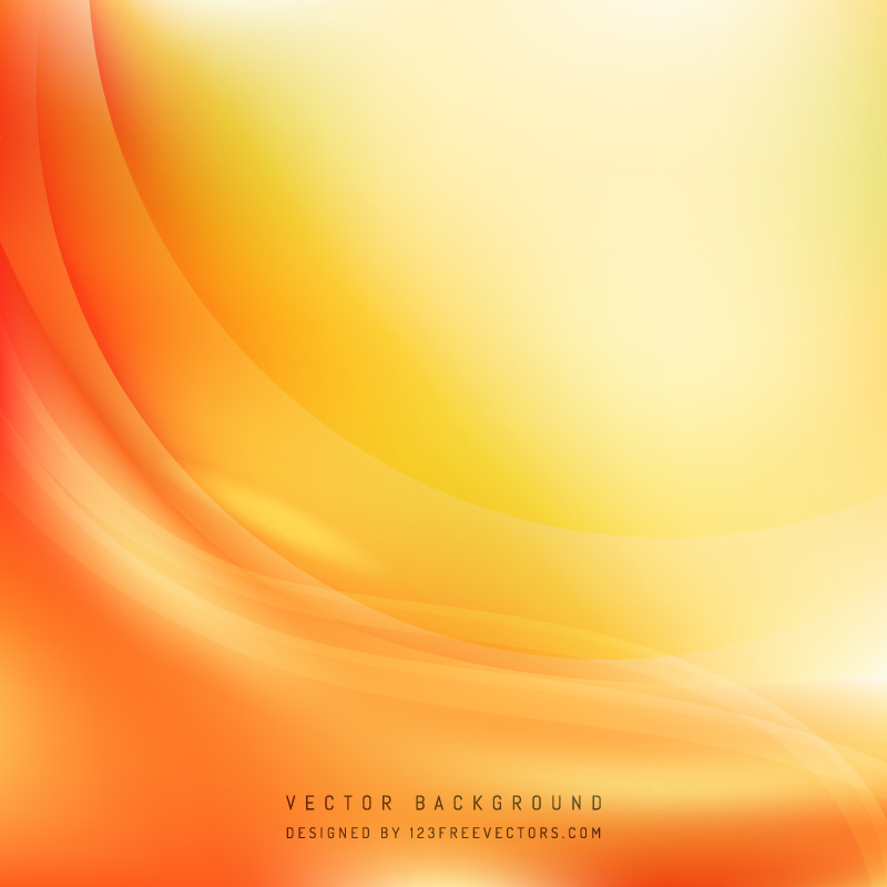 Abstract Orange Wave Background Design