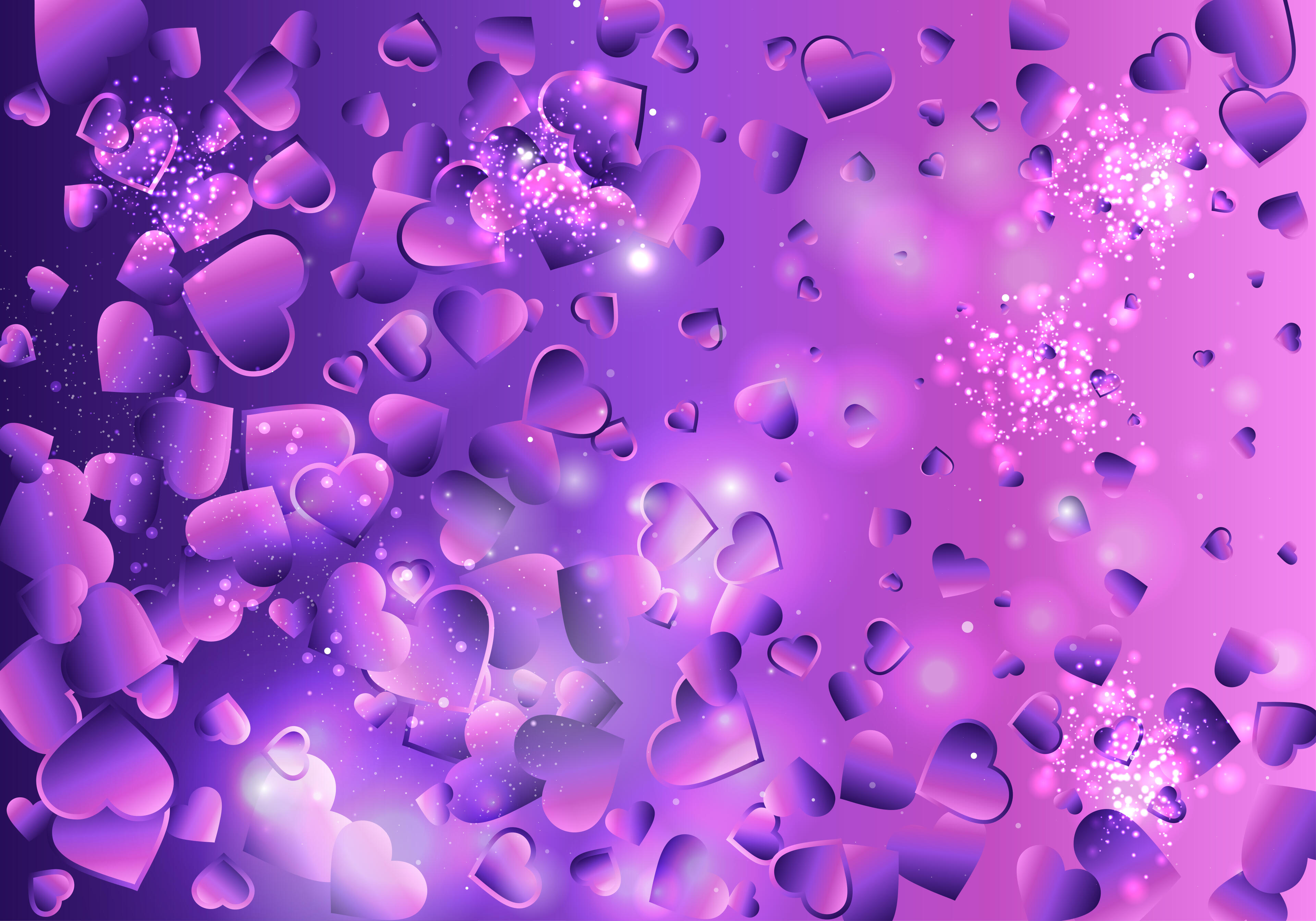 Free Download Purple Love Background Image