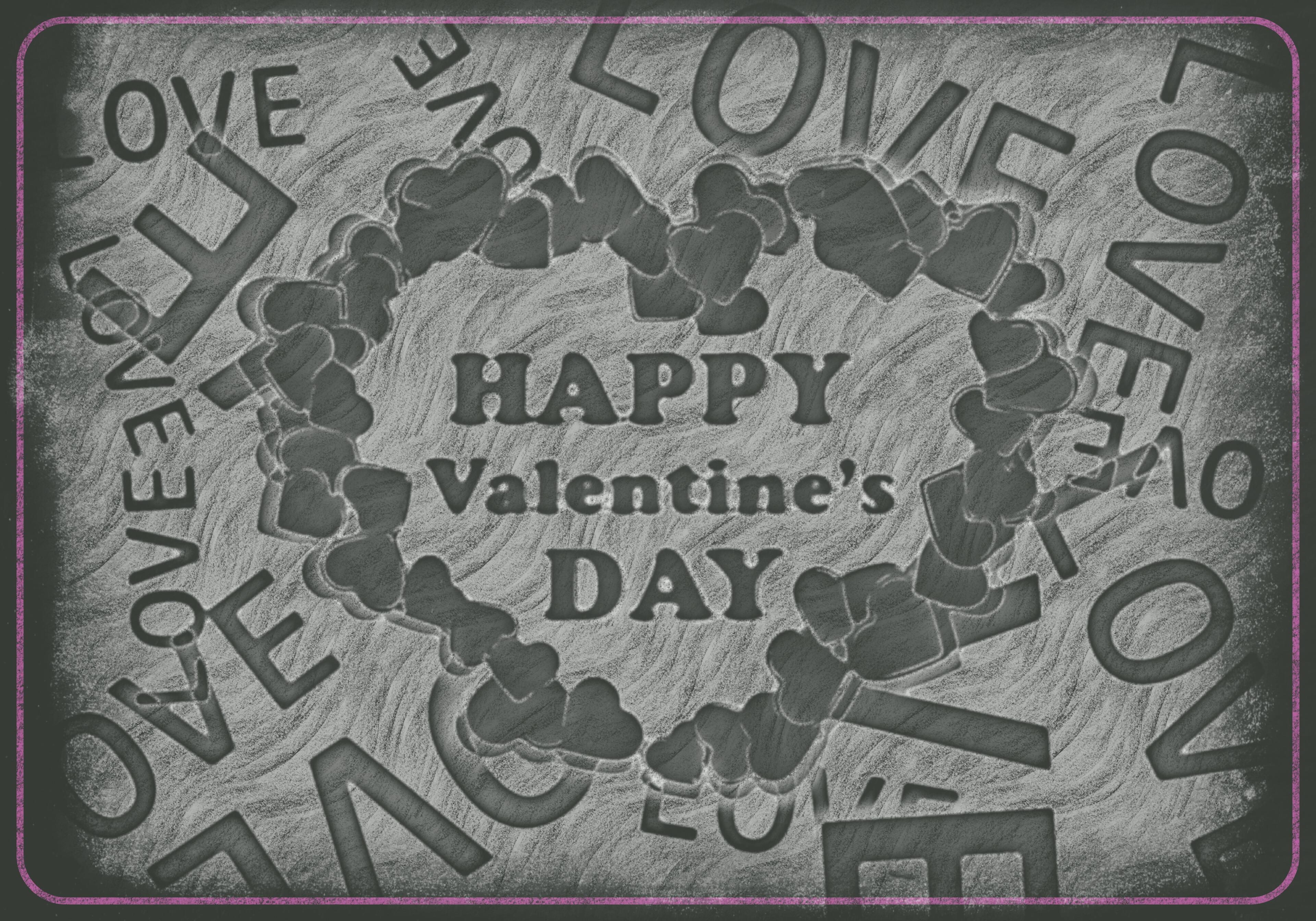 Free Download Dark Color Heart Texture Wallpaper