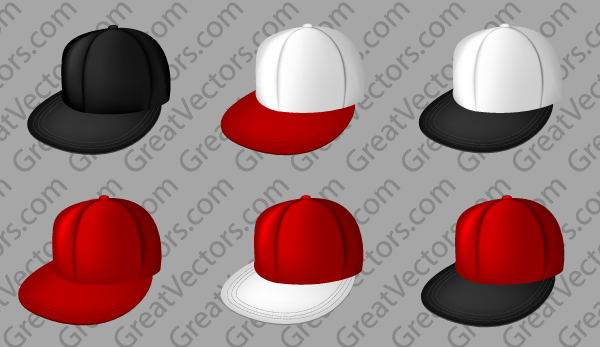 Free Vector Cap Templates
