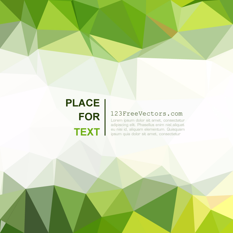 Grass Green Polygonal Background Illustrator