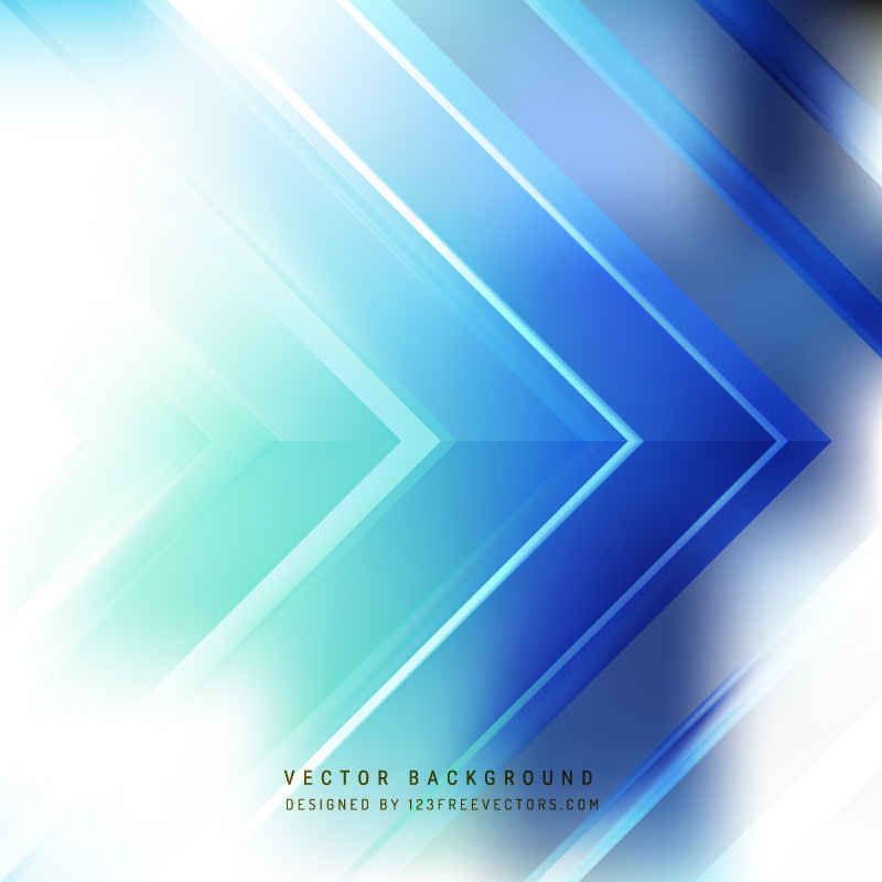 Abstract Blue Green Arrow Background Design