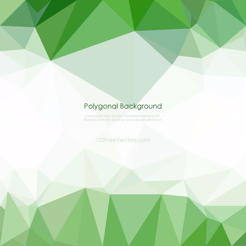 Grass Green Polygonal Background Illustrator