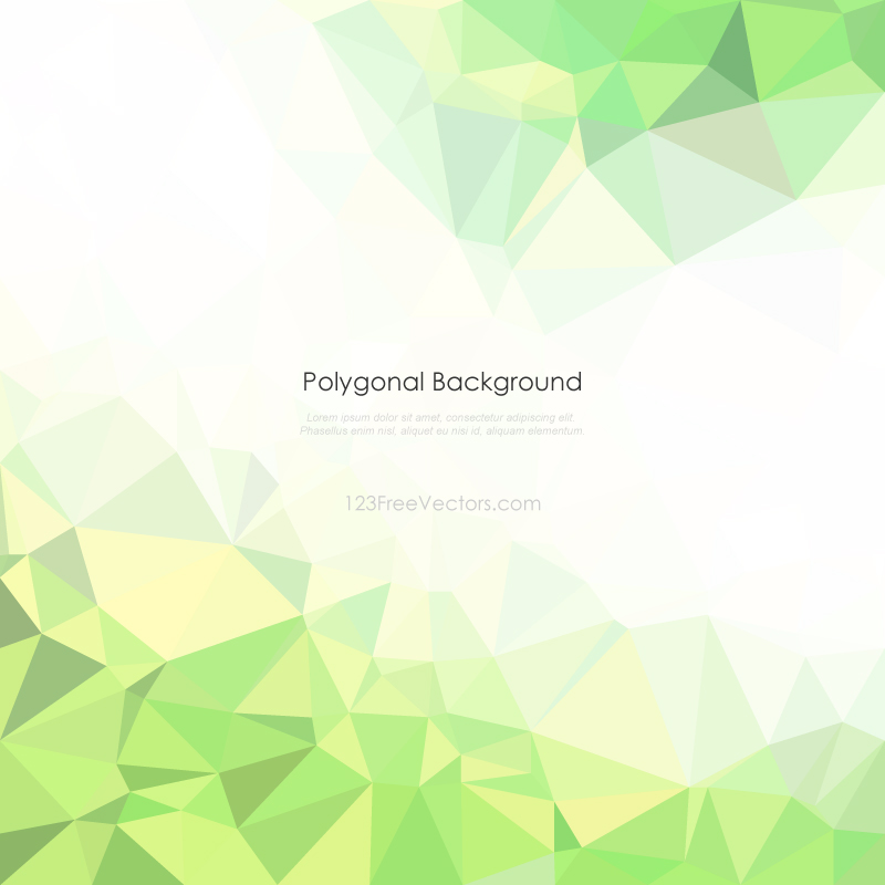 Grass Green Polygonal Background Illustrator