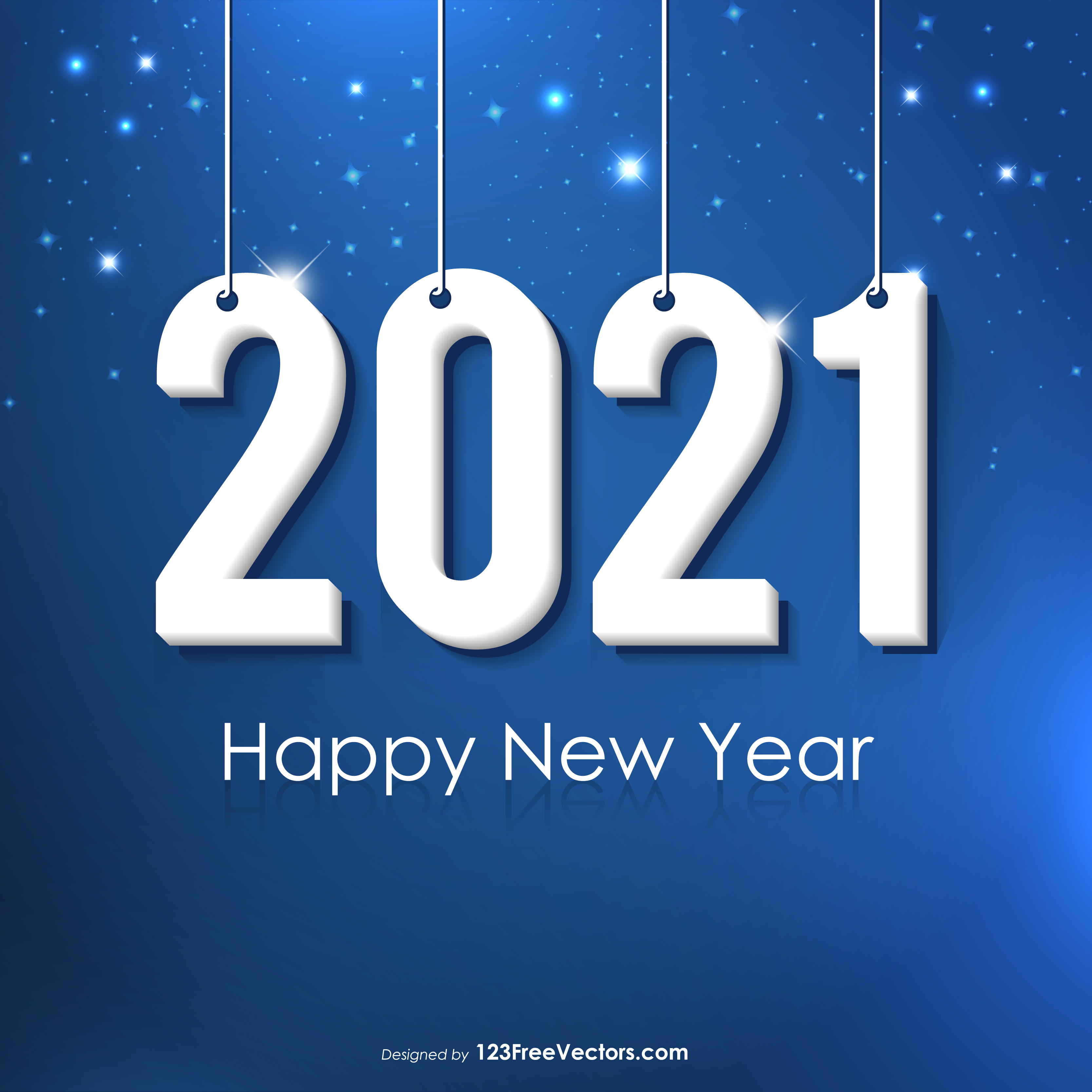 Free Download February 2021 Calendar Illustration