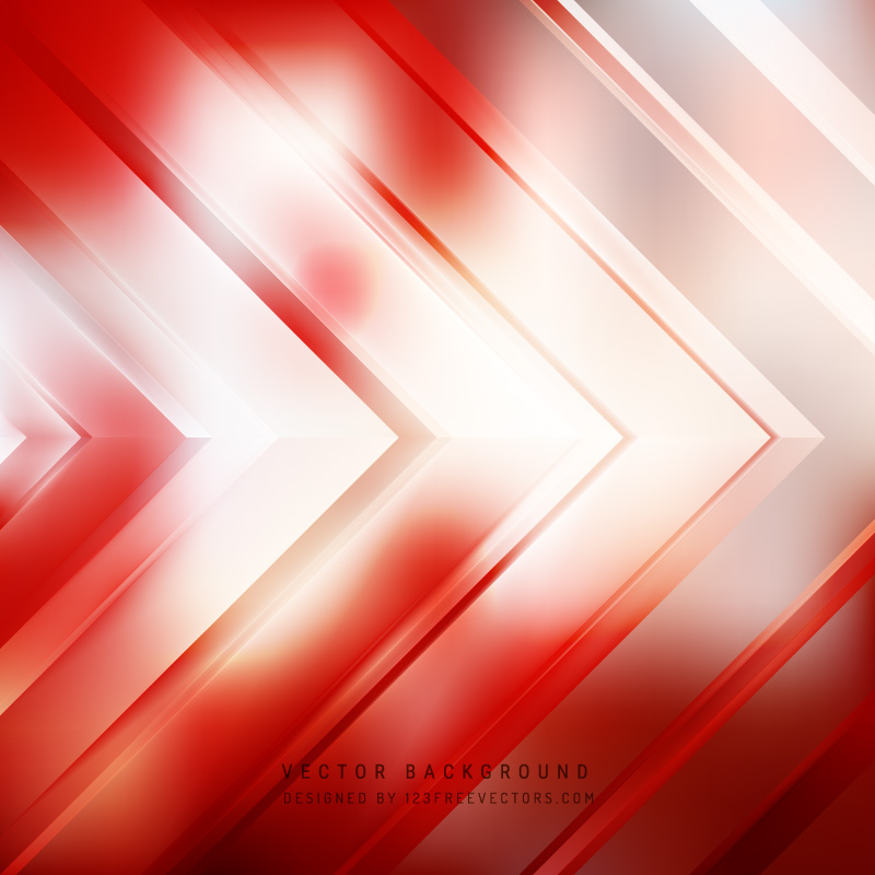 Red White Arrow Background Template