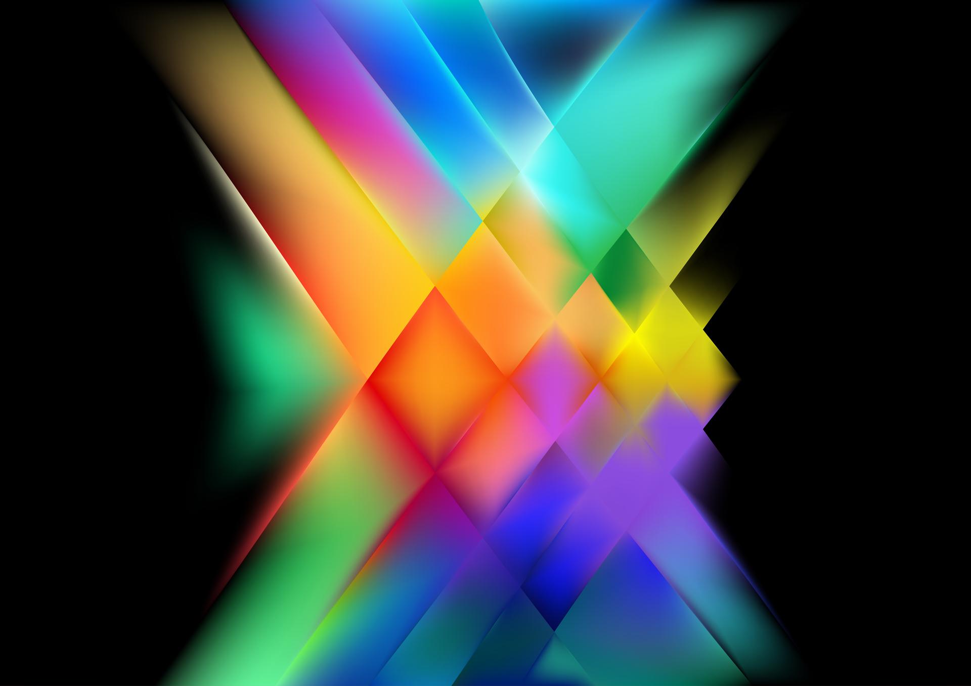 6 Abstract Geometric Rainbow | Free Vectors, Photos, Artwork Images ...