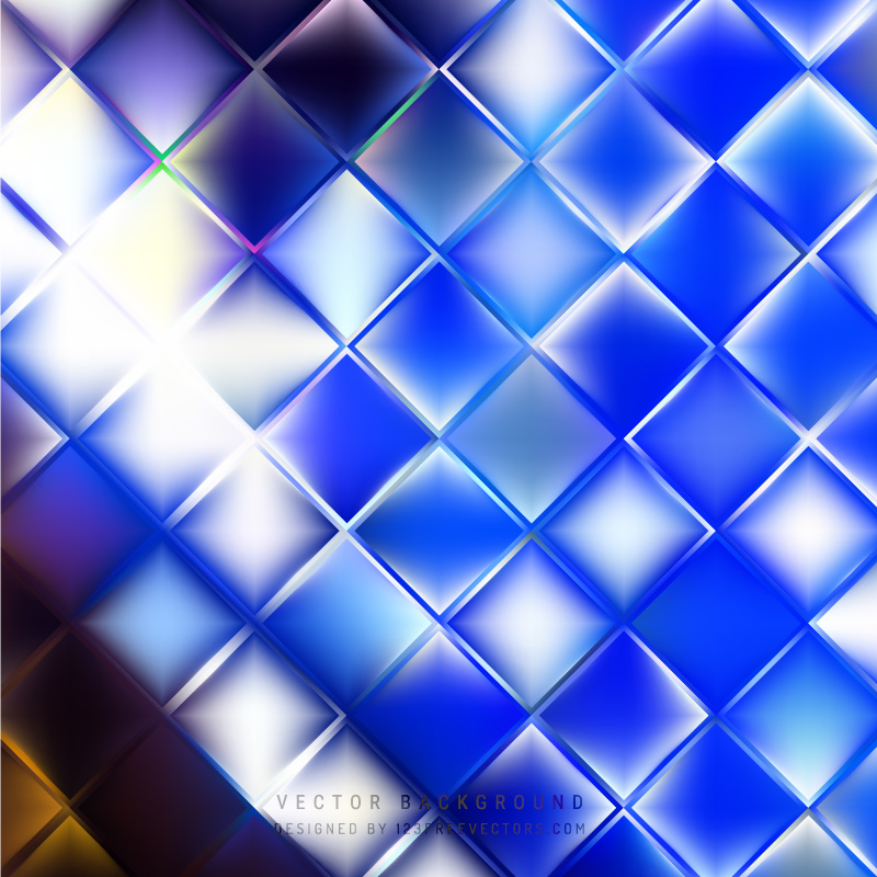 Cobalt Blue Square Background Design