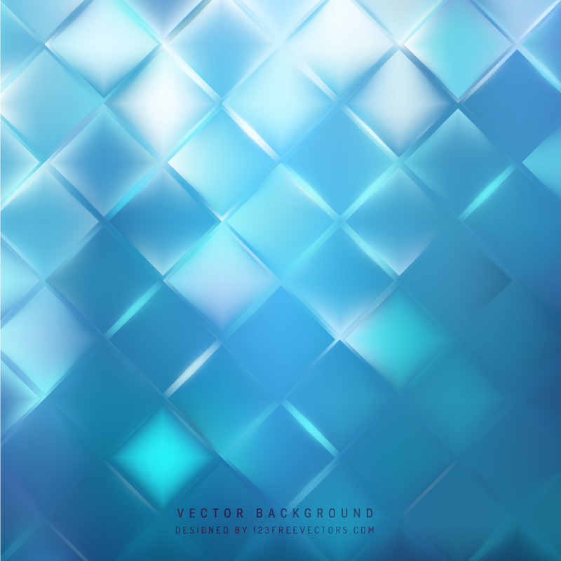 Blue Square Background Design