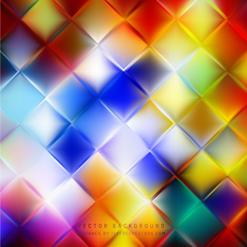 Colorful Square Background Design