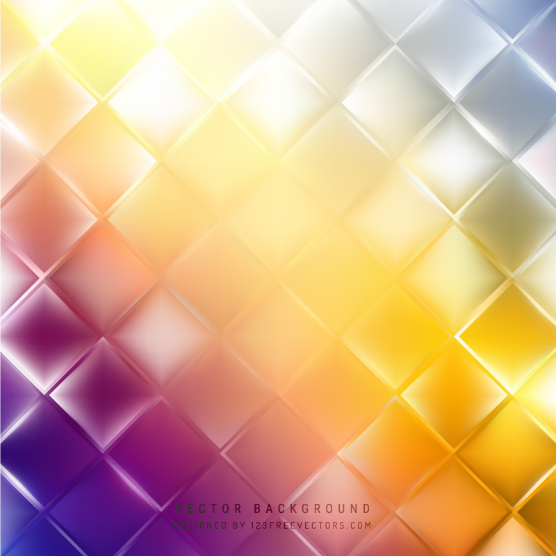 Colorful Square Background Pattern