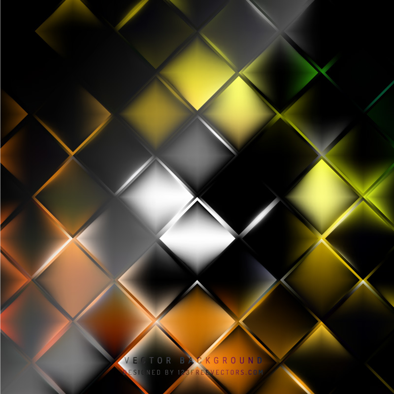 Abstract Dark Color Square Background Pattern