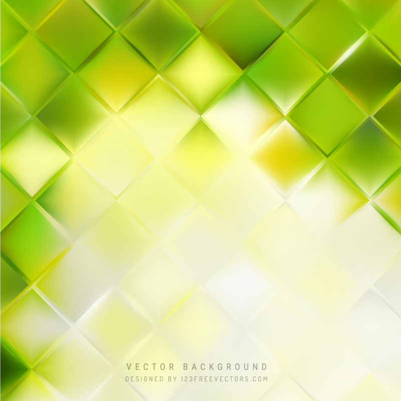Yellow Green Square Background