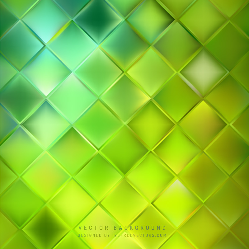 Yellow Green Square Background Design