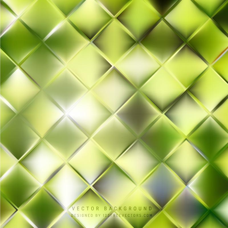 Green Square Background Template