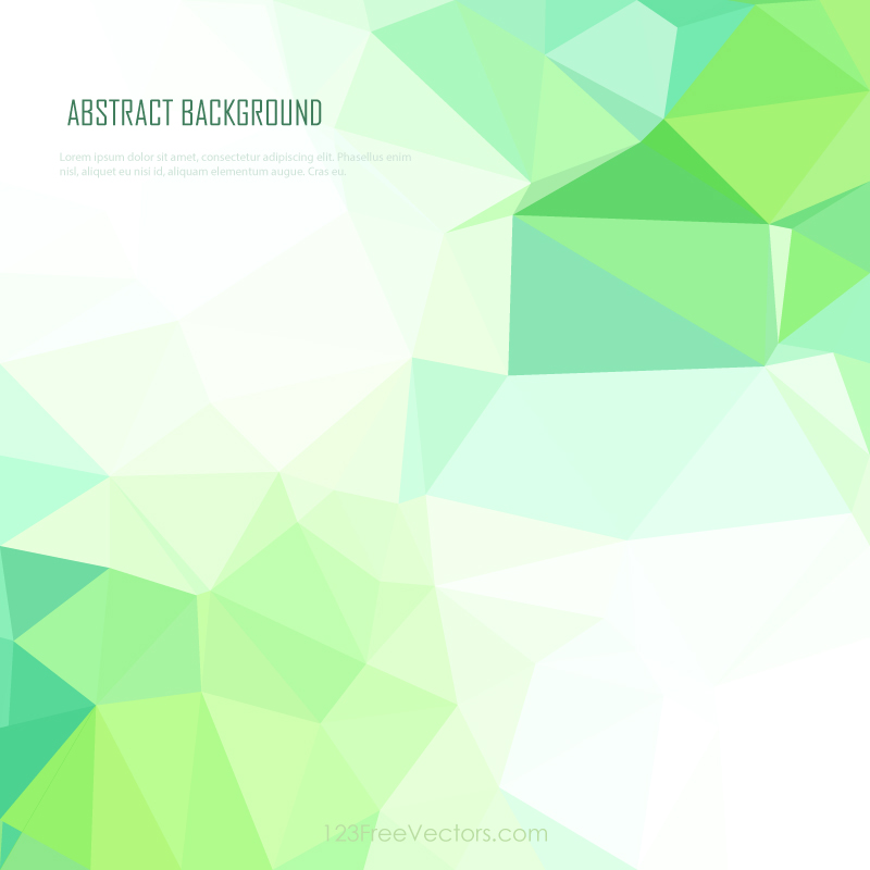 Bright Mint Green Geometric Polygon Background Image