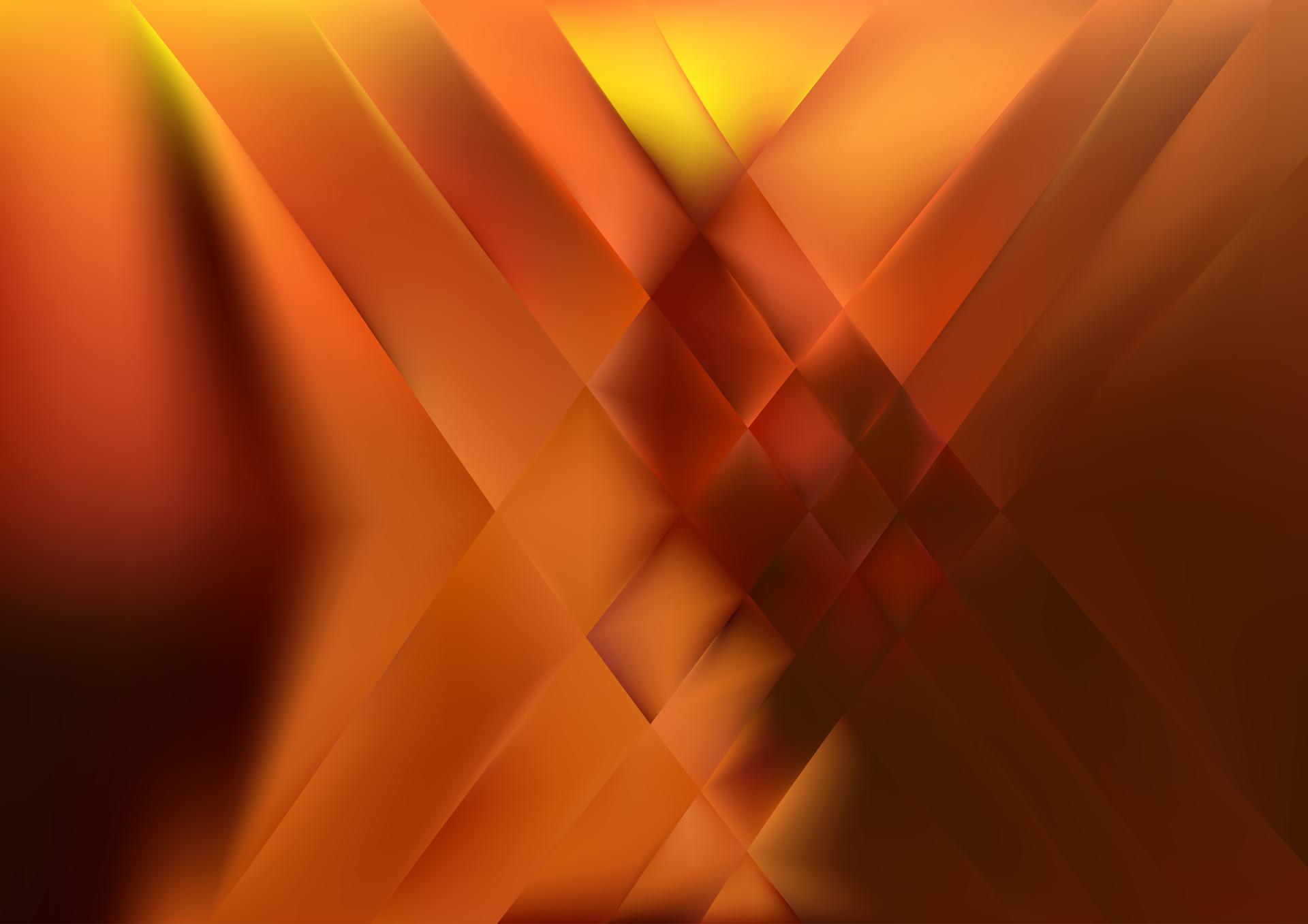 Geometric Orange Abstract
