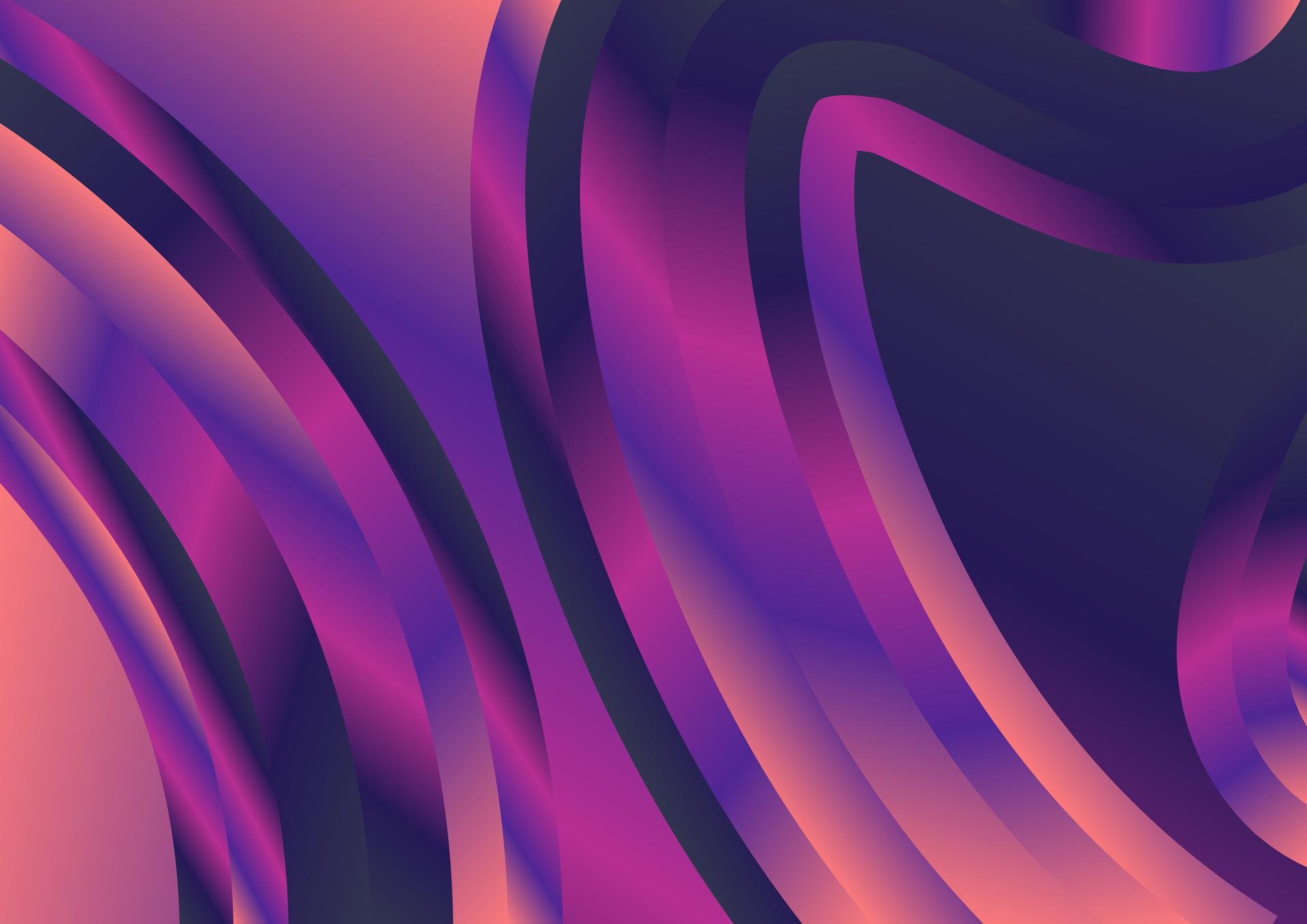 Pink Blue and Orange Gradient Background Vector Illustration