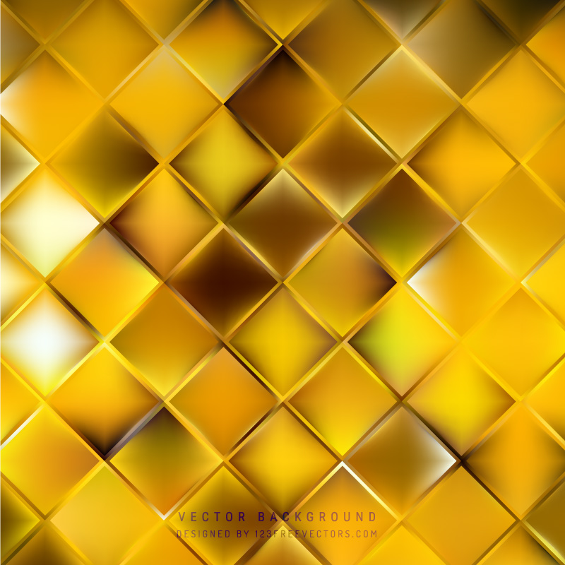 Abstract Yellow Square Background