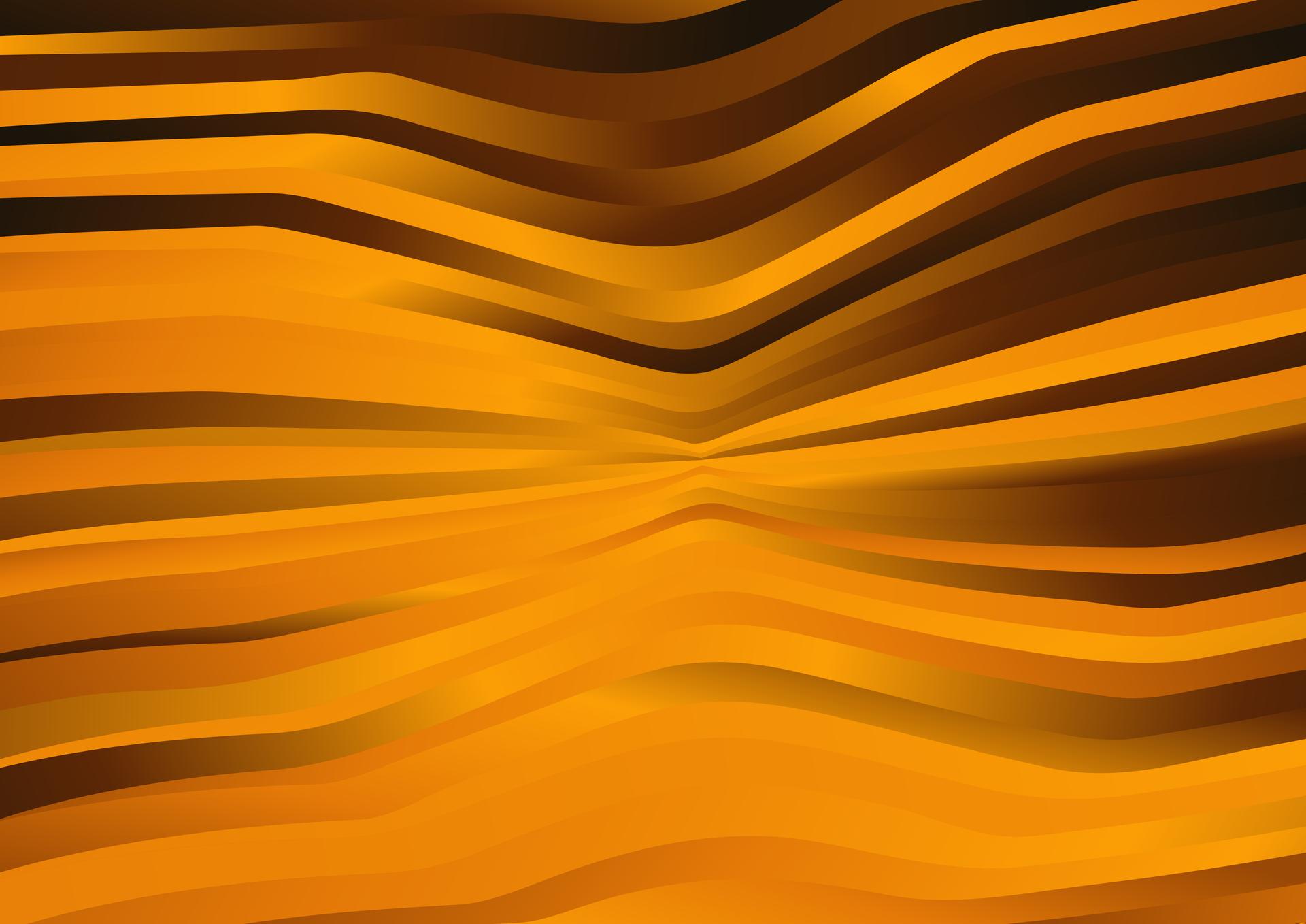 Wavy Orange and Brown Lines