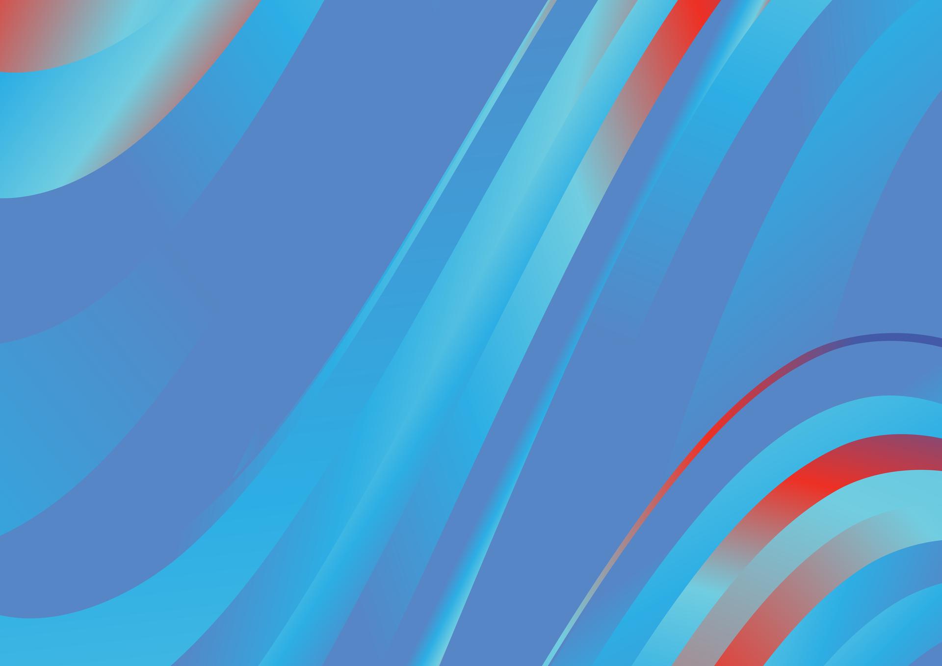 Abstract Glowing Red and Blue Wave Background