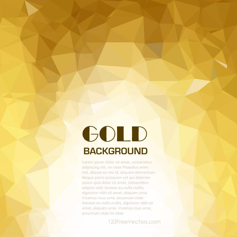 Gold Polygonal Background Design