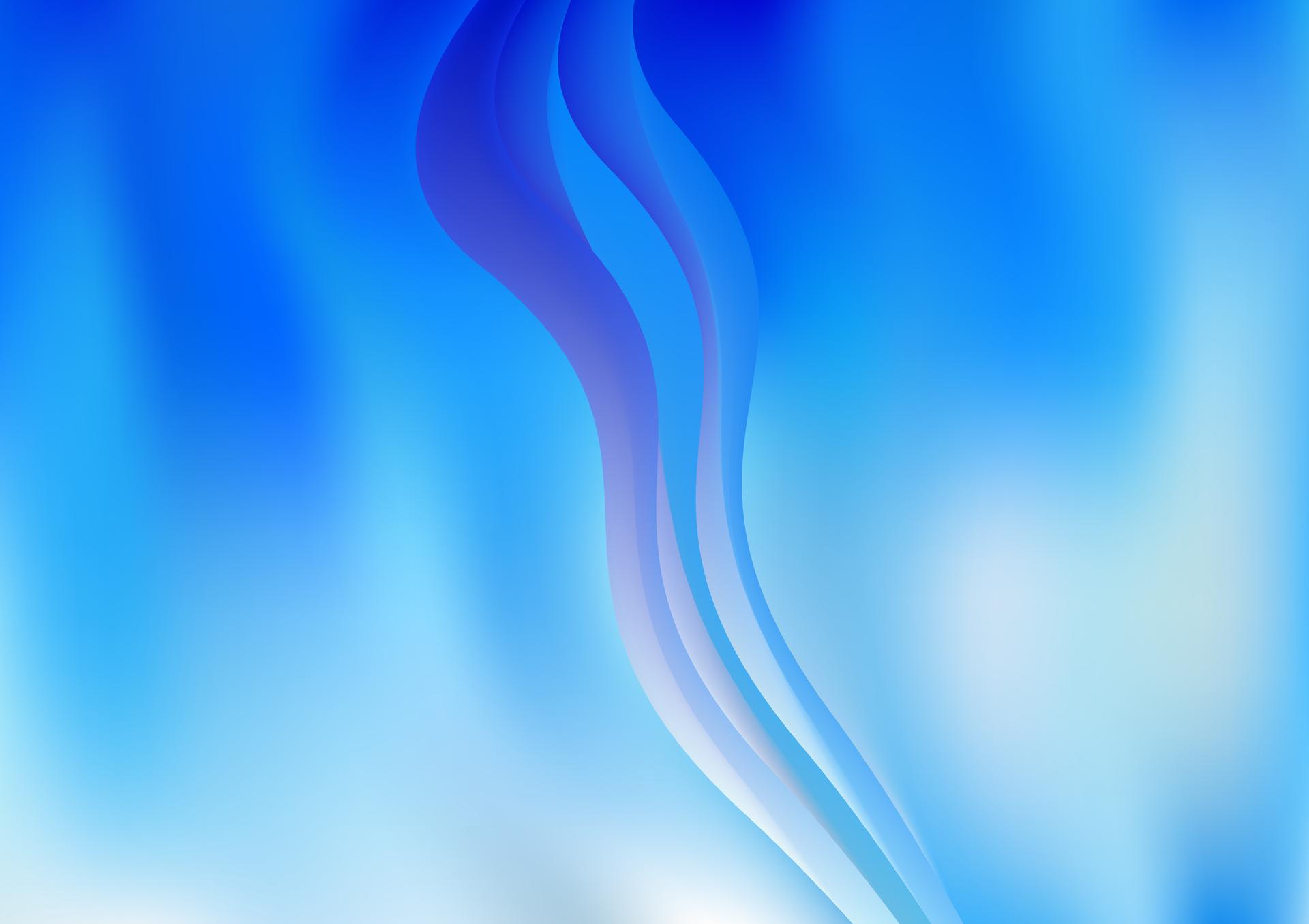 Abstract Blue Wave Background