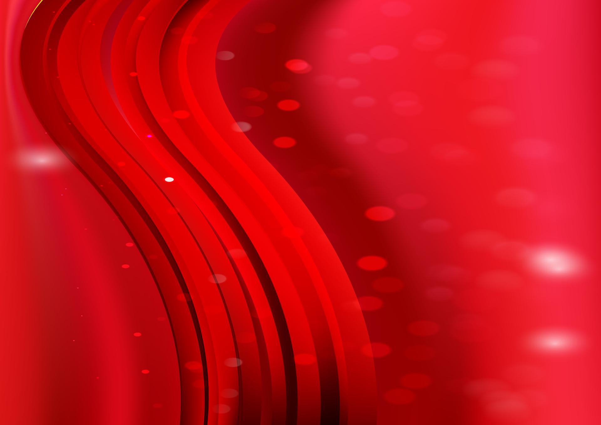 Red Abstract Wave Background Illustrator