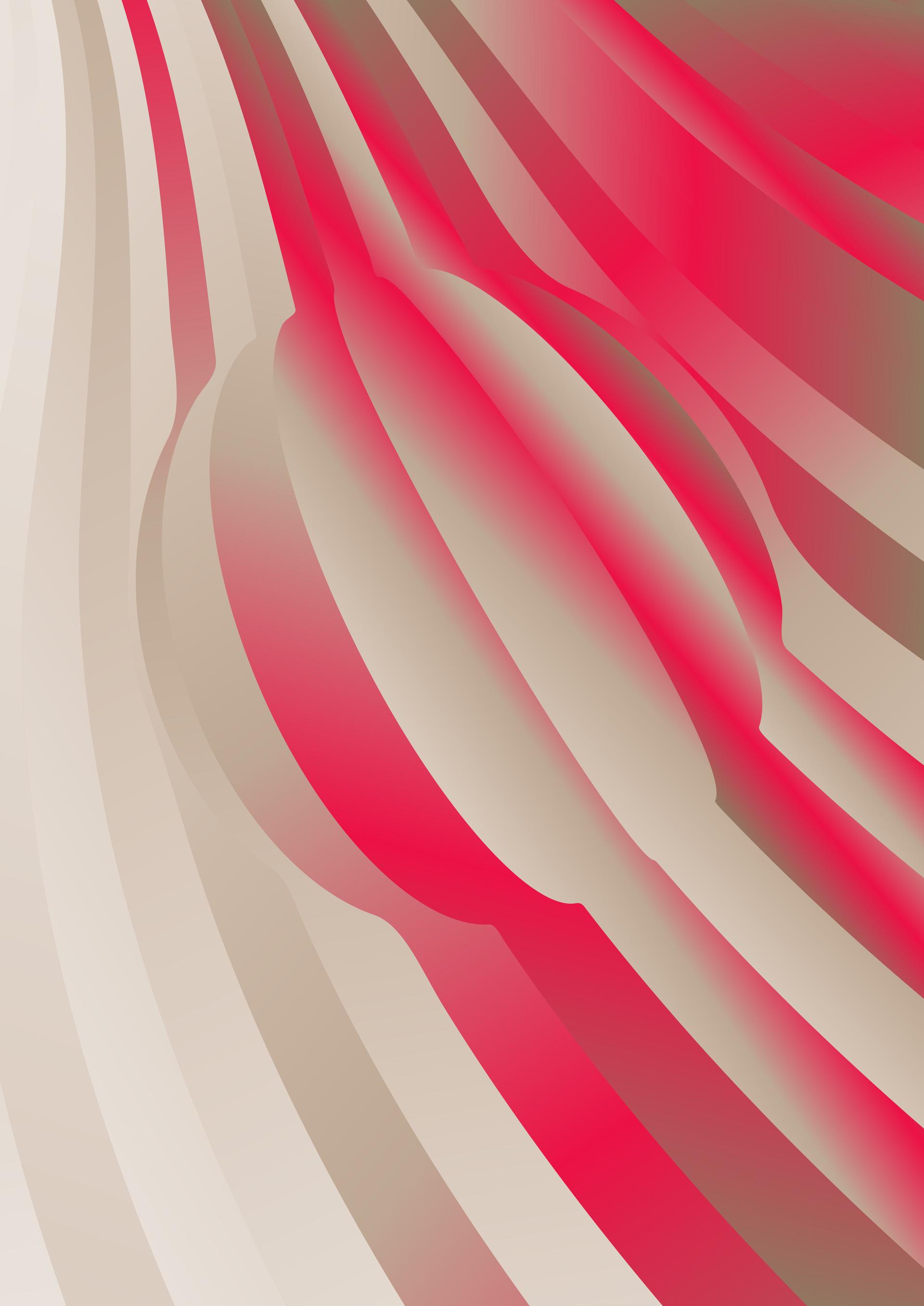 Abstract Pink and Brown Shiny Curved Stripes Background