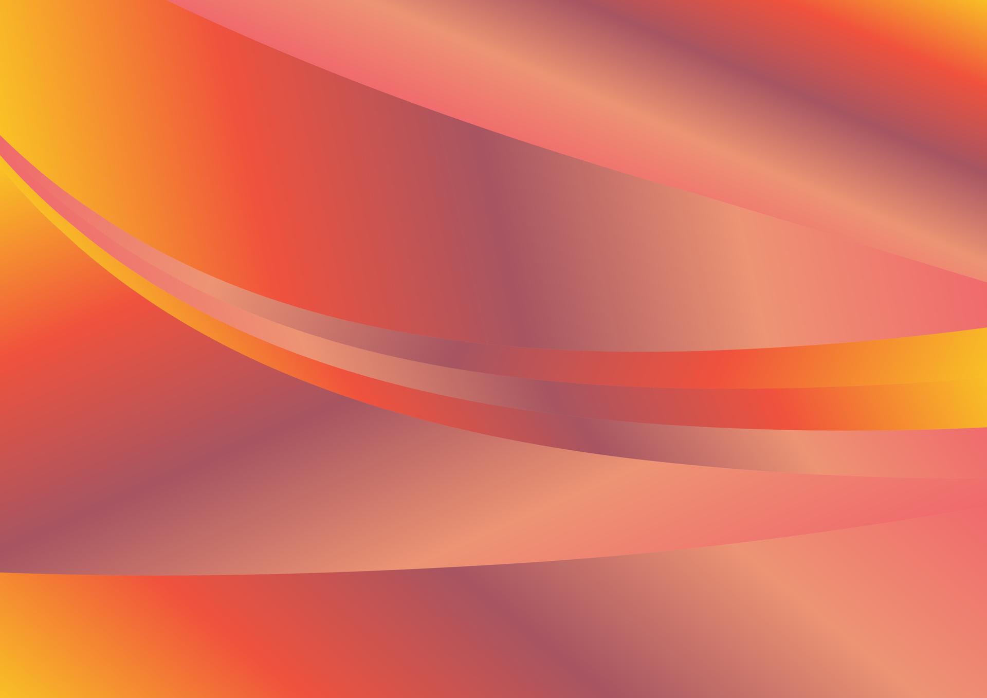 Abstract Wavy Pink and Orange Gradient Background Vector Art